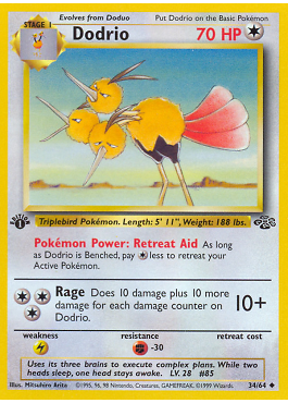 Pokémon - Dodrio (JU 34) - Jungle - MINT/NMINT - FR | eBay