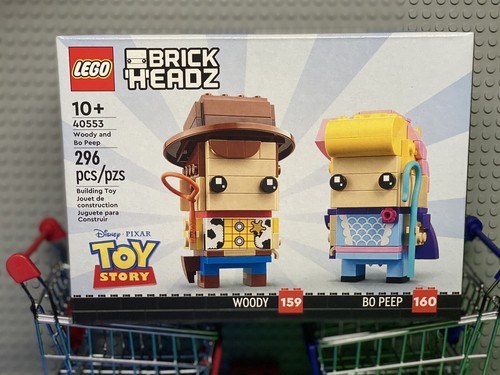 Lego 40553 Brickheadz Toy Story Woody & Bo Peep 296 Pieces 159 & 160 ...