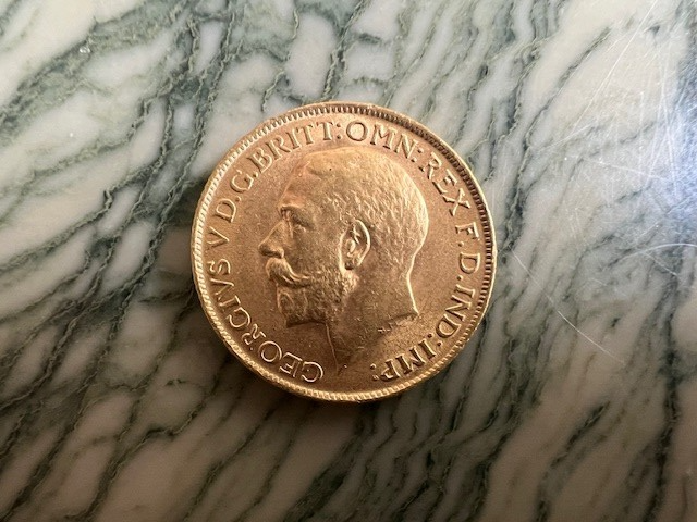 1911 Great Britain Gold Sovereign George V St George Dragon 22K Gold ...