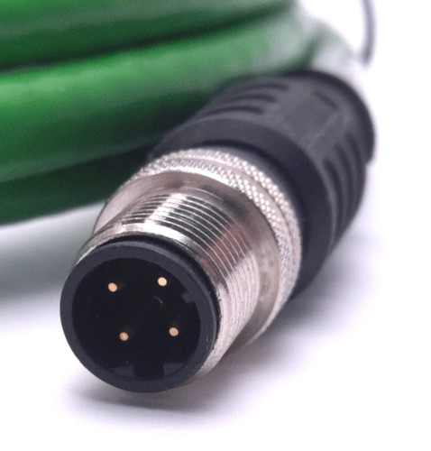 Turck RSSD RSSD 420-3M Double End Cordset M12 Male 4-Pin D-Code, 250v ...