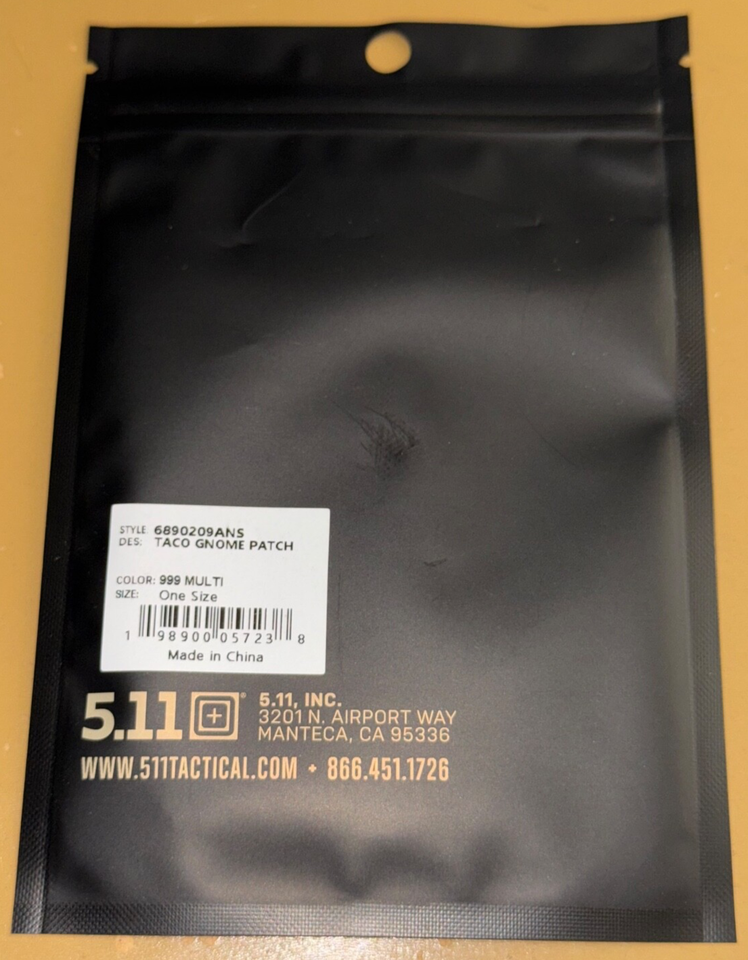 5.11 Tactical Mexico Exclusive Patch Ricos Taco Gnome Style: 6890209ANS ...