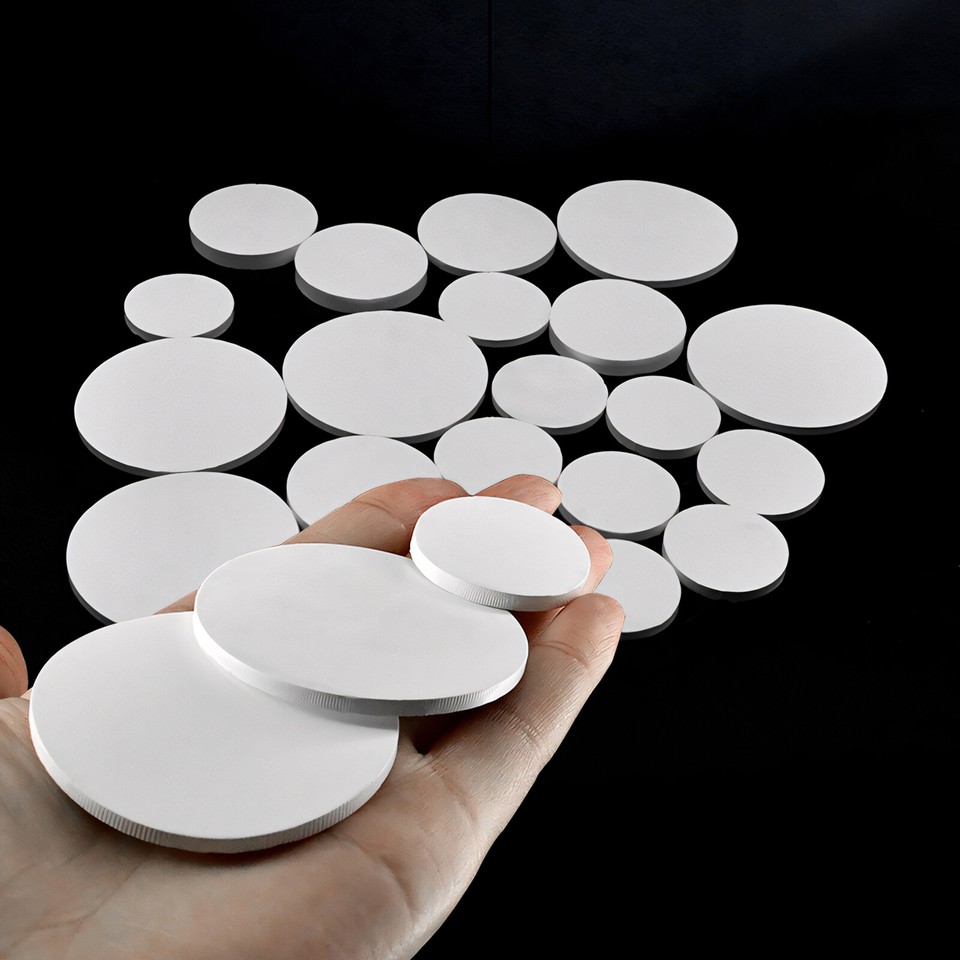PTFE Plastic Solid Discs Flat Round Pad Sealed Cushioning Diameter 5mm ...