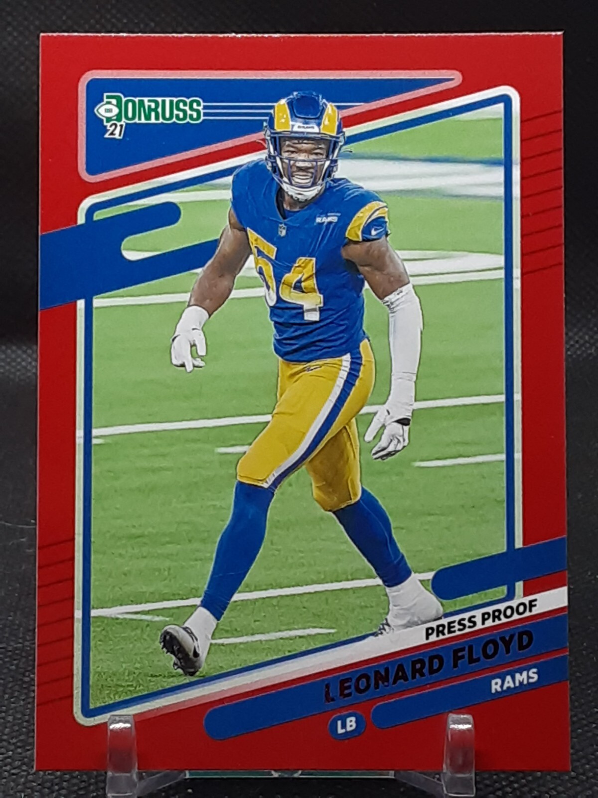 LEONARD FLOYD 2021 DONRUSS RED PRESS PROOF RAMS GEORGIA BULLDOGS G1 | eBay
