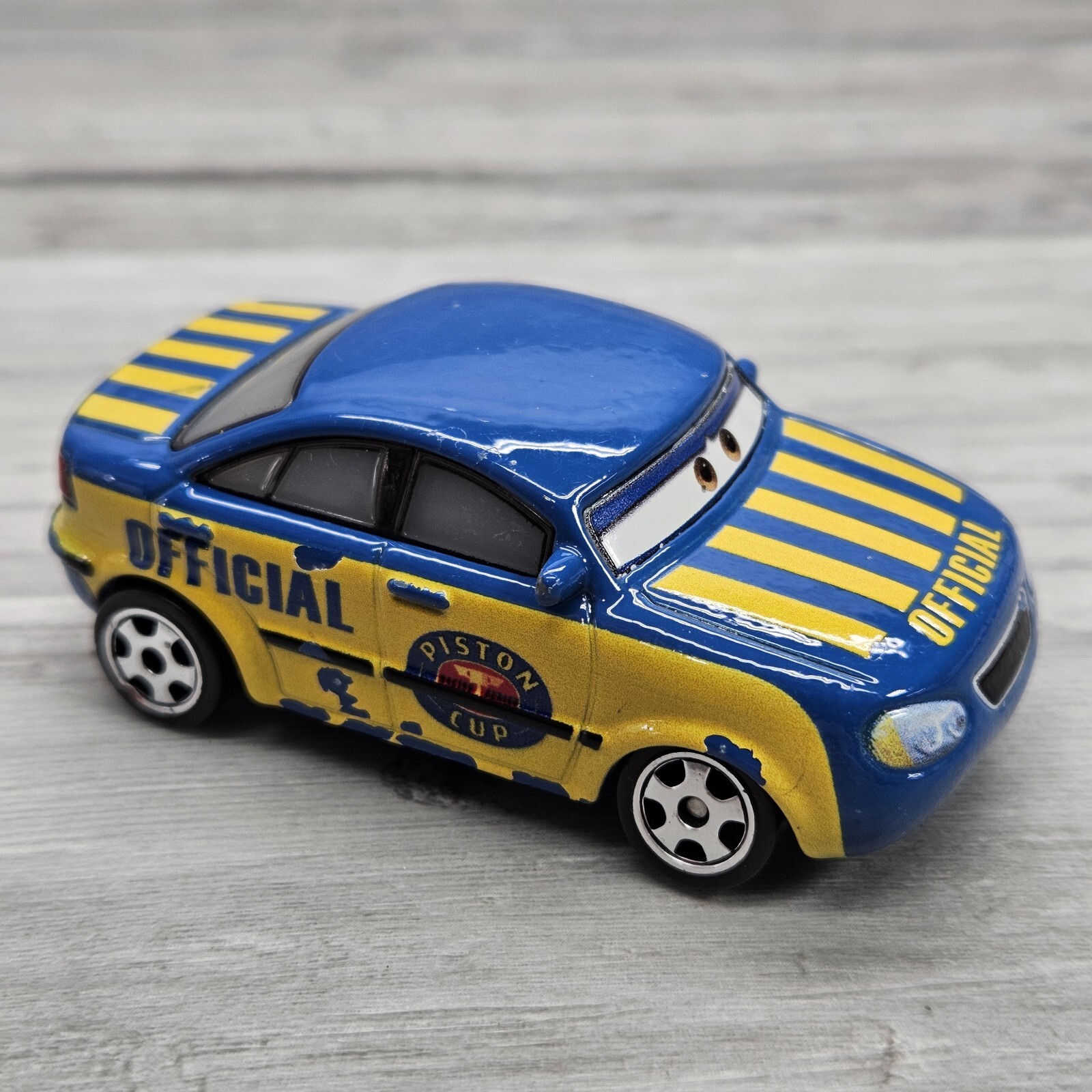 Disney Cars Movie Piston Cup Blue Yellow Race Official Tom Toy Car #57 ...