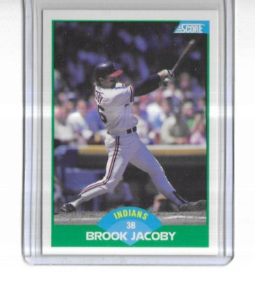 1989 Score #19 Brook Jacoby Cleveland Indians | eBay