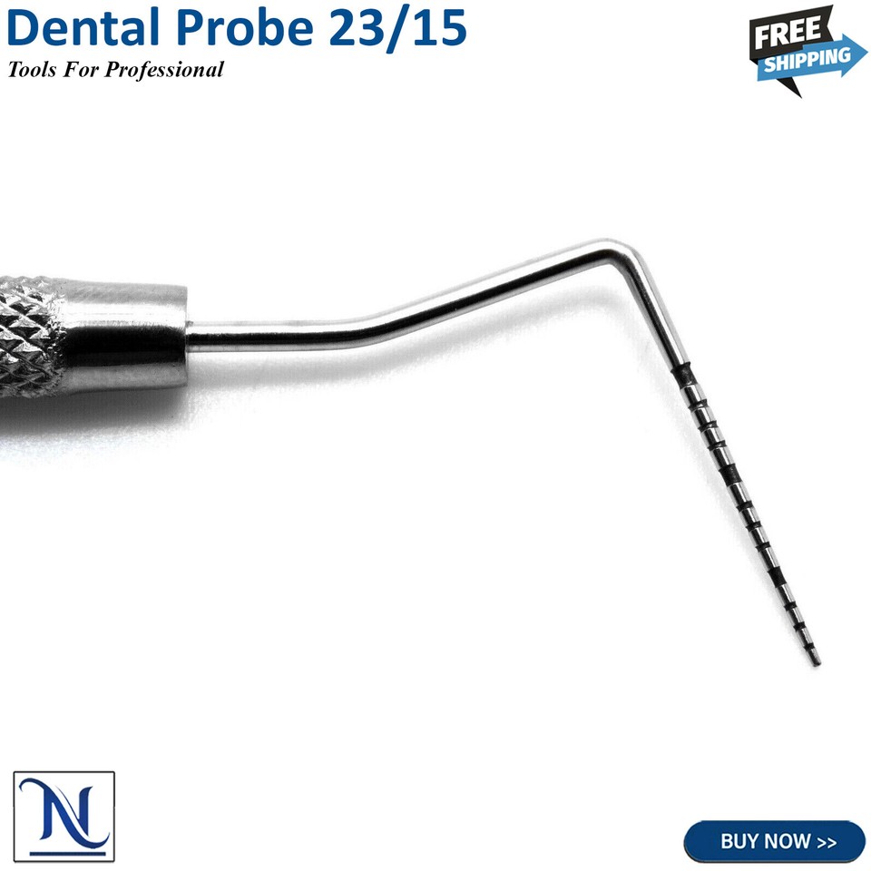 Dental Perio Explorer 23 Probe UNC 15 Color Marking Diagnostic Double ...
