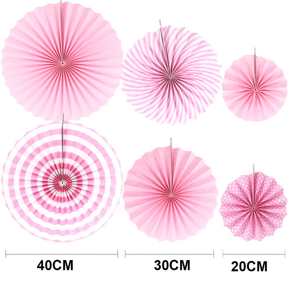 Time to Sparkle 6x Tissue Paper Fan Flowers/ Happy Birthday Bunting ...