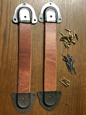 1800-1899 - Trunk Handles Replacement Kit Brass Caps