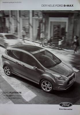Ford B Max Preisliste