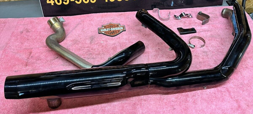 OEM HARLEY-DAVIDSON Hide Away Exhaust Header Headers System FLH 17-Up ...
