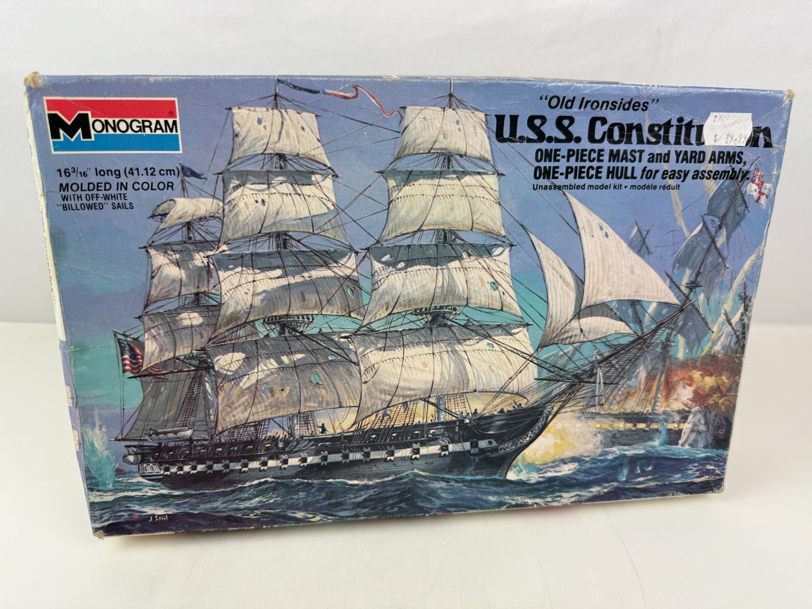 Monogram Model Kit Ship USS Constitution 3501 Old Ironsides 16” 1:225 ...