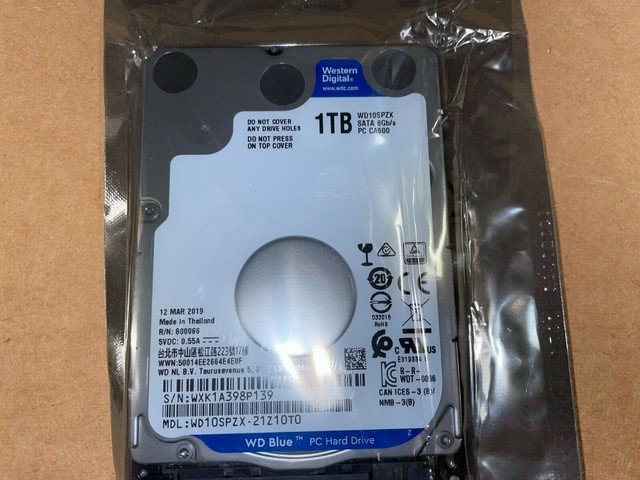 Western Digital WD Wd10spzx-21z10t0 1tb HDD Laptop 5400rpm SATA Hard ...