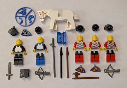 LEGO Vintage Castle 6059 Knight’s Stronghold Black Knights minifigures ...