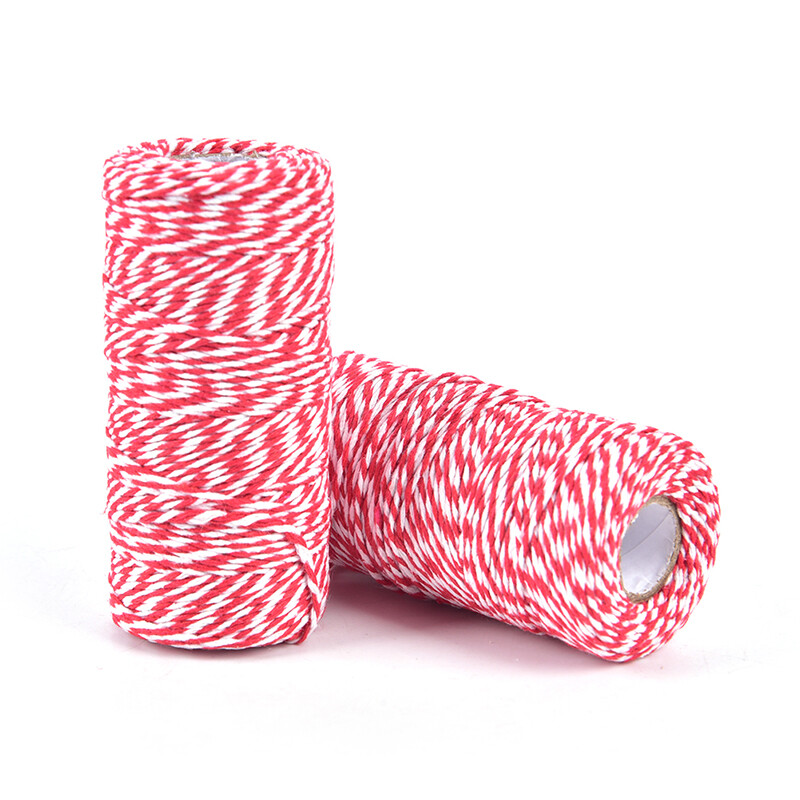 100m/roll Cotton Bakers Twine String Cord Christmas Gift Packing Decor ...