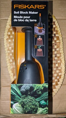 New FISKARS Soil Block Maker Eco-Friendly Seedling Starter Garden | eBay