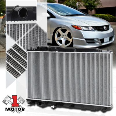 Aluminum Core Radiator OE Replacement for 06-11 Honda Civic 1.8 AT/MT ...