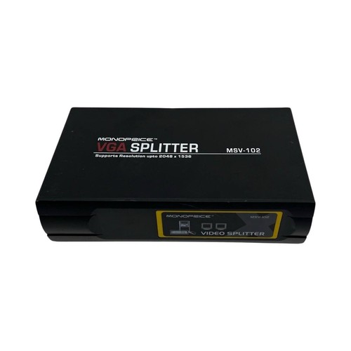 Monoprice VGA video splitter MSV-102 | No power cable | Tested! | eBay