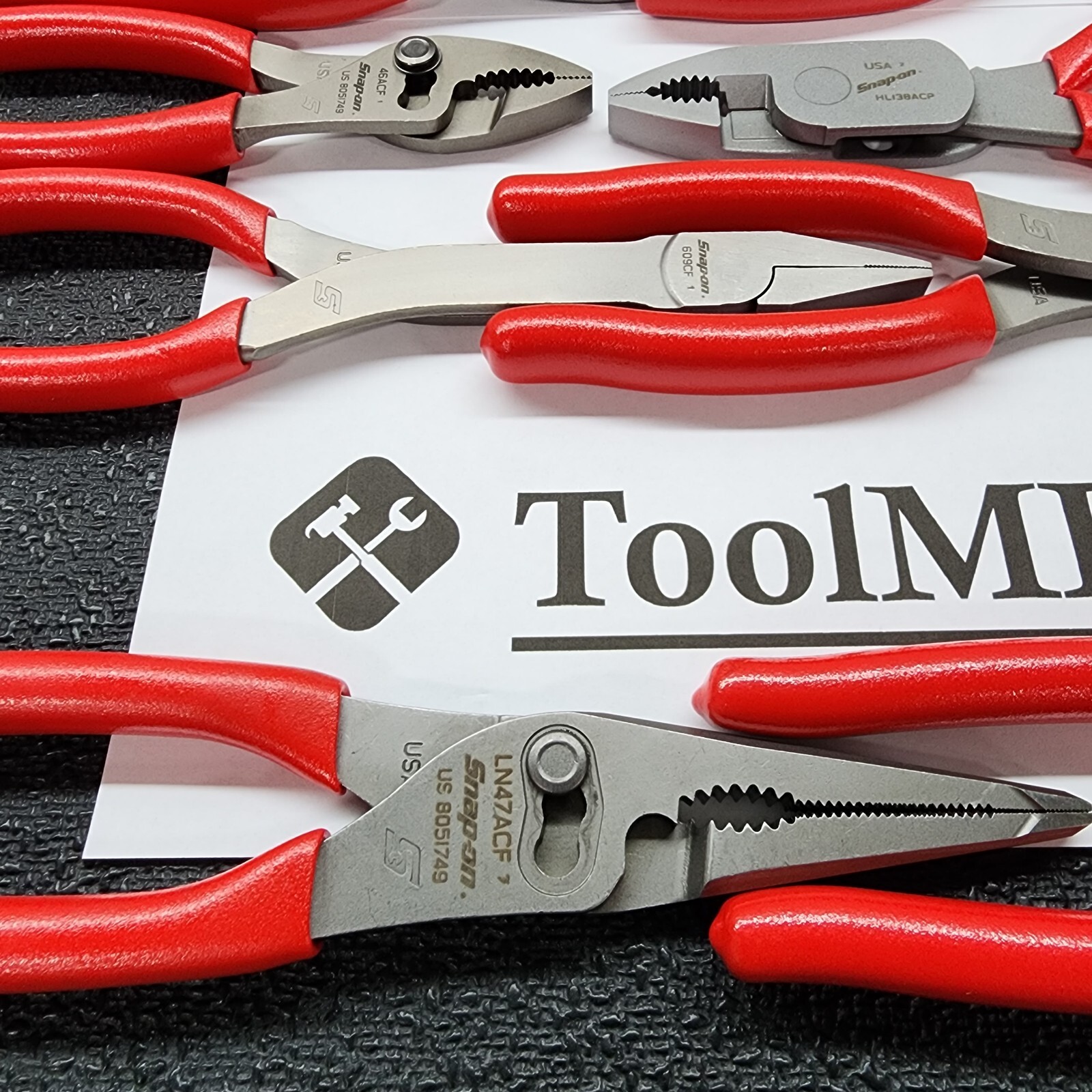 Snap-on Tools USA NEW MASSIVE 30pc RED Plier/Cutter/Stripper Set ...