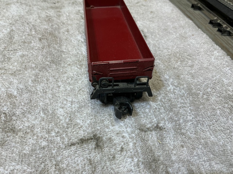 American Flyer 719 C.B.&Q S gauge Postwar Unloading Coal Car KNUCKLE ...