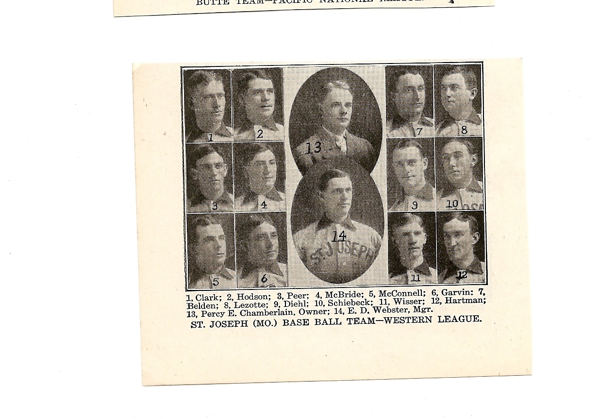 St. Joseph Saints 1904 Team Picture George Hodson Bill Kemmer George ...