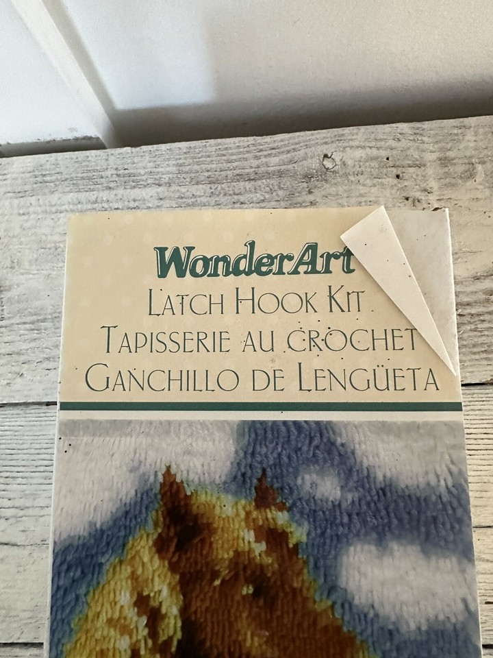 Wonderart LATCH HOOK KIT#4714 Pony Horse Includes Hook Tool Craftcore ...