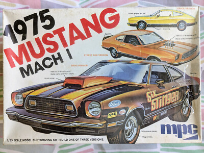 *RARE **FACTORY-SEALED *ORIGINAL VINTAGE MPC 1975 MUSTANG MACH I KIT ...