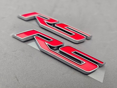 2 OEM GM Models Chevy Camaro Cruze Rear RS Emblem Decal Nameplate Badge ...