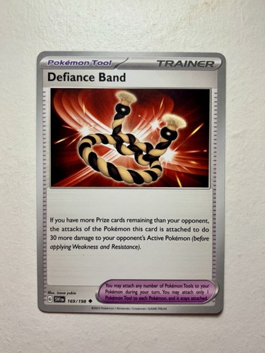 Pokémon TCG Defiance Band 169/198 Scarlet Violet Pokemon Tool Card ...