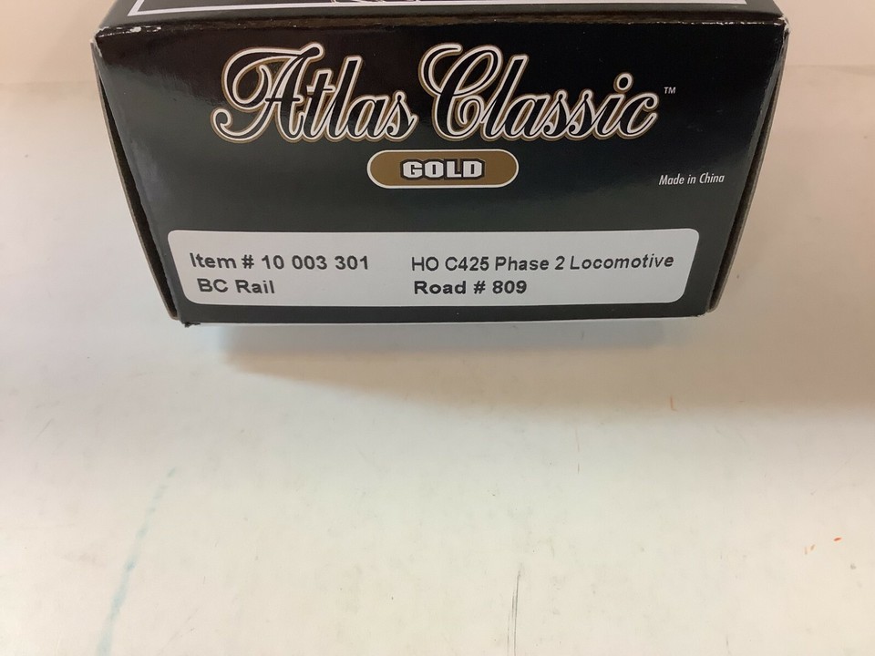 Atlas #10 003 301 HO scale “BC Rail" C425 Phase 2 locomotive with sound ...