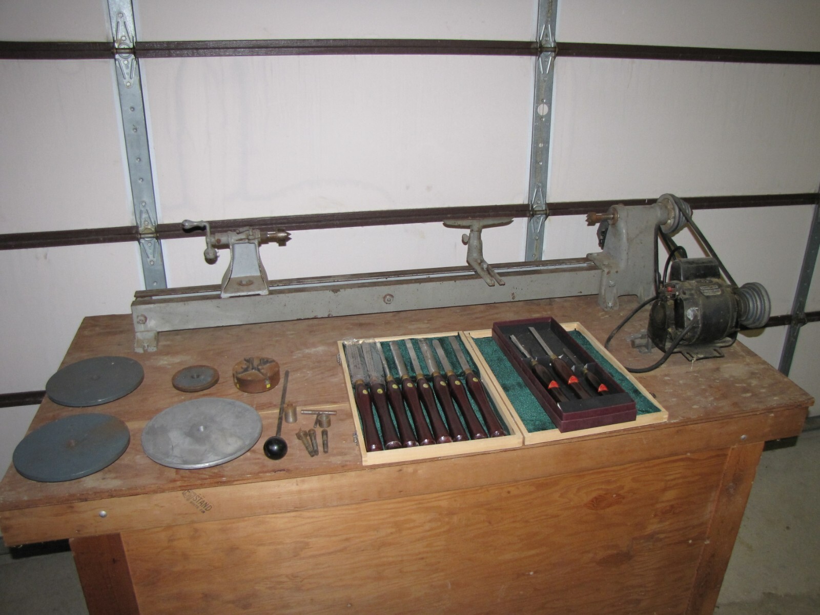 Boice Crane / Craftsman Wood Lathe 36" Between Centers Tooling and Face ...