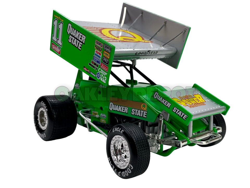 🏎️🏁 STEVE KINSER #11 QUAKER STATE 1/18 ACTION SPRINT CAR WoO DIECAST | eBay