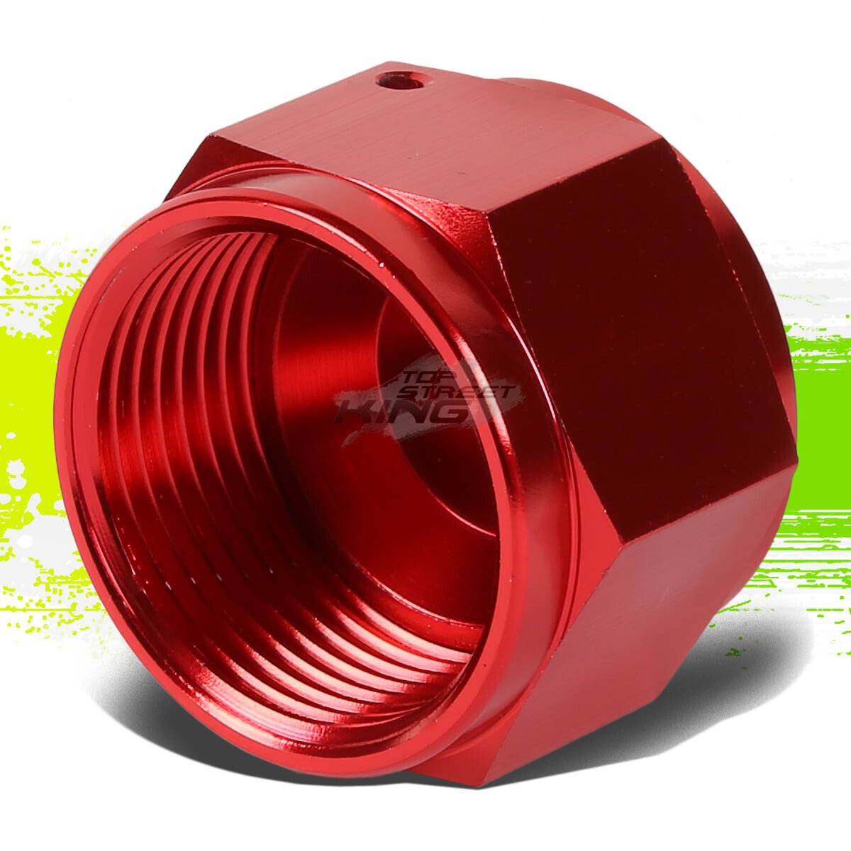 RED ANODIZED ALUMINUM 16-AN AN16 1"ADAPTER FEMALE FLARE END CAP/PLUG ...