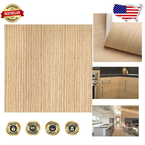 24” x 48” White Oak Veneer Sheet, 10 mil Paper Back - Ideal for Cabinet ...
