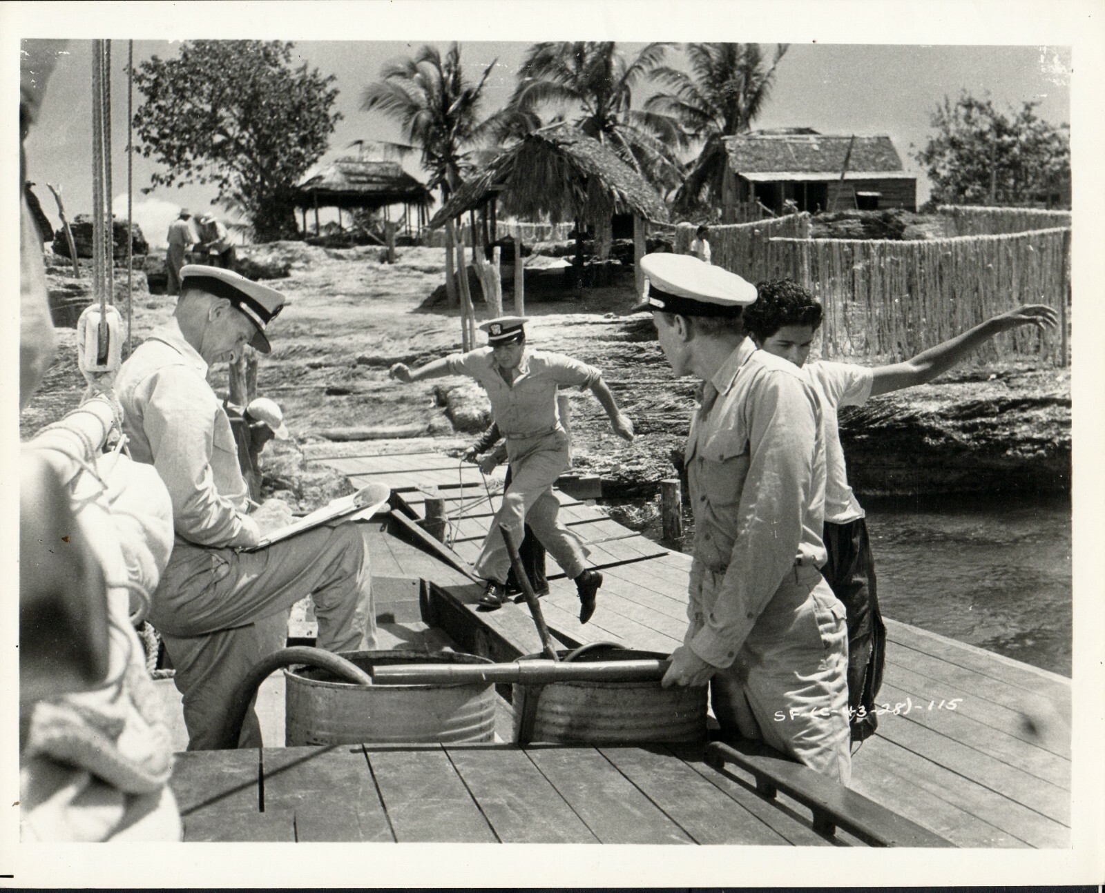 Victor Mature Philip Coolidge The Sharkfighters 1956 original movie ...