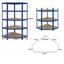 Heavy Duty 5 Tier Corner Racking Shelf Shelving Unit Garage Warehouse ...