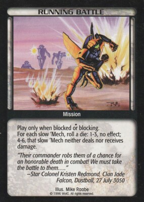 Battletech CCG: Running Battle [Ungraded] from set Premiere Limited BT WOTC Wiza | eBay