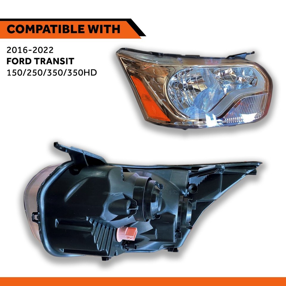 Fits 2014 2024 Ford Transit 150 250 350 Headlight Headlamp Left Right ...