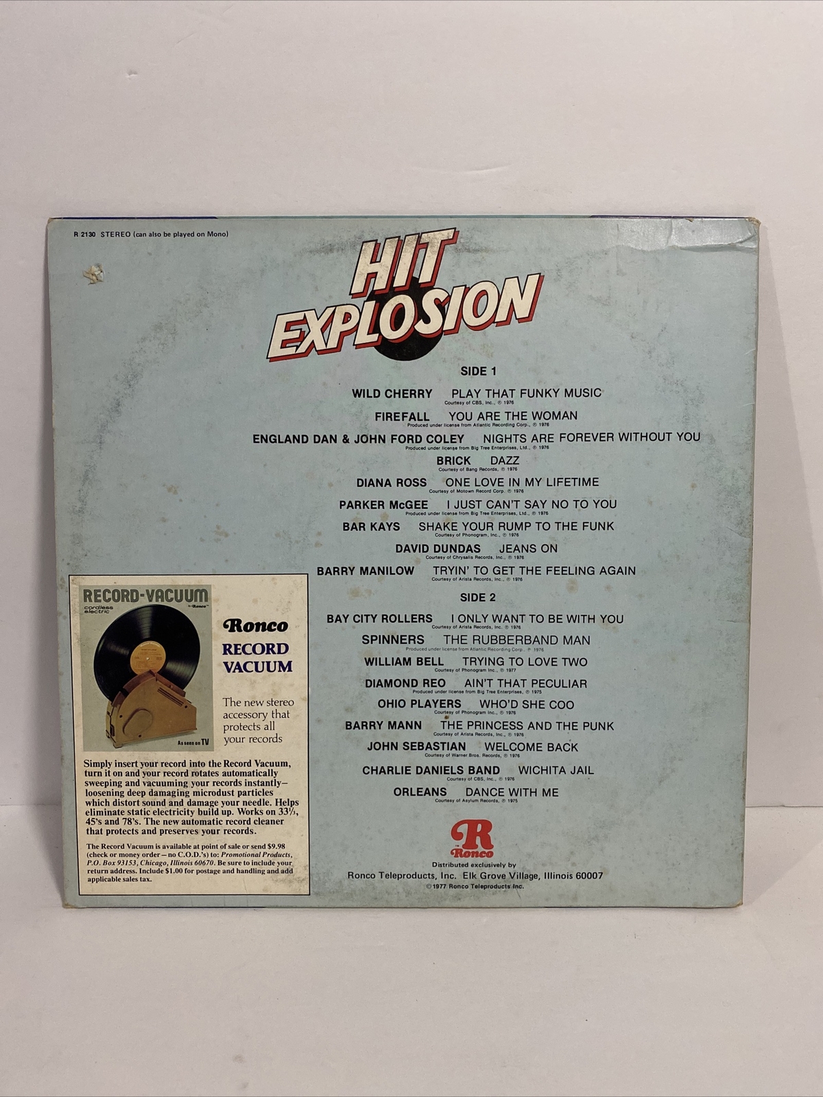 RONCO PRESENTS Hit Explosion Various Artists Record Album R2130 LP 12 ...