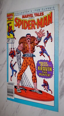 Marvel Tales #187 NM/MT 9.8 OW/W pgs. 1986 Amazing Spider-man, Kraven ...