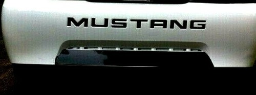 BLACK ABS Plastic Rear Bumper Letters Inserts Set for Ford Mustang 1999 ...