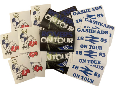 24 x Bristol Rovers Stickers - Pack Of 24 Flag Scarf Shirt Badge Print ...