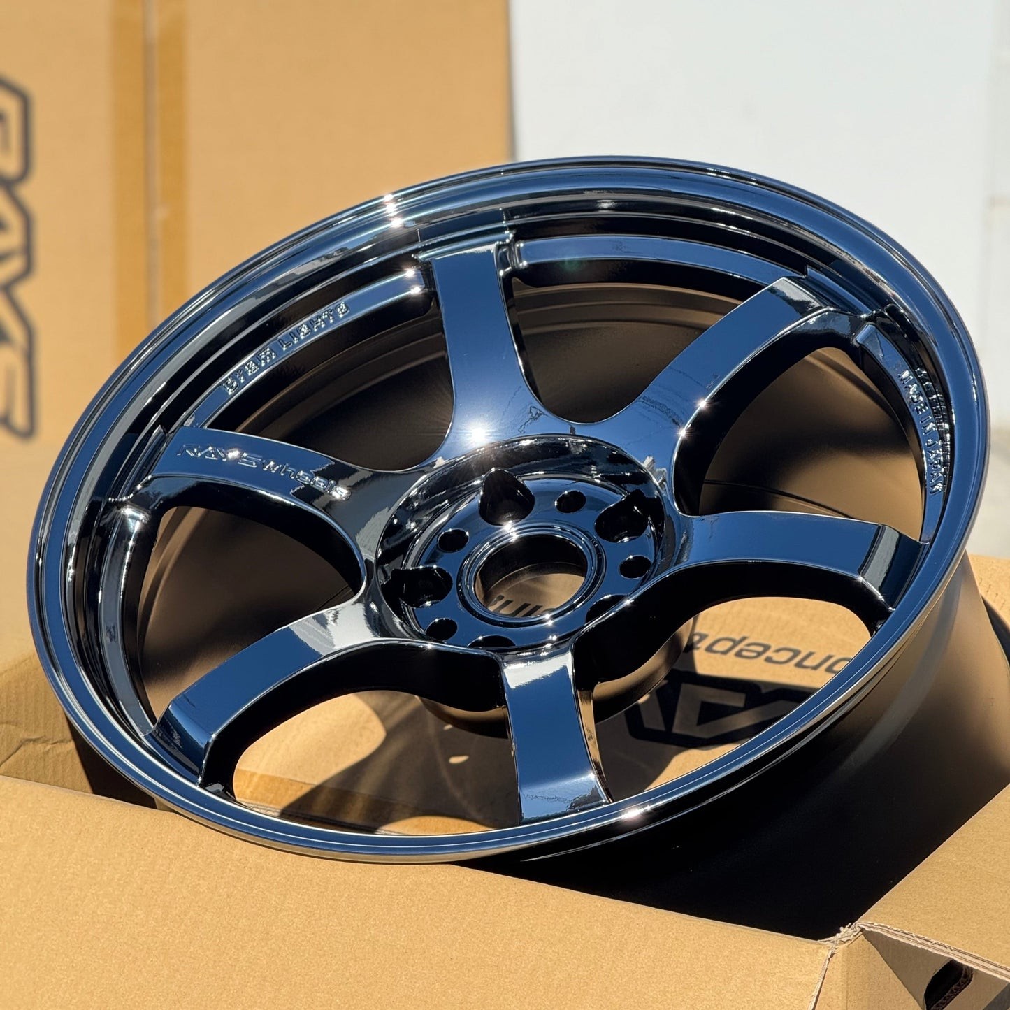 (set of 4) Gram Lights 57DR Limited 18x9.5 +22 5x114.3 Black Metal ...