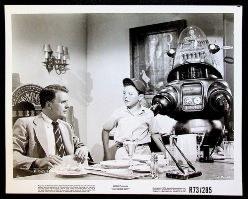Invisible Boy 1957 Robby the Robot Original R73 Photo Promo Still Sci-Fi Movie | eBay