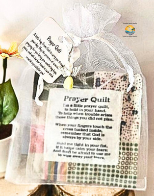 Mini prayer Quilt With Cross Inside, Great for Church Outreach Programs ...