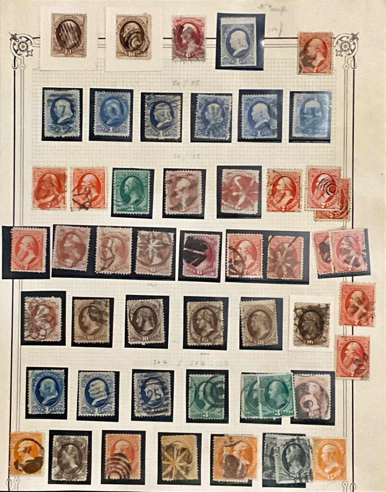 US 200 NYFM Fancy Cancels National Continental American Bank Notes | eBay