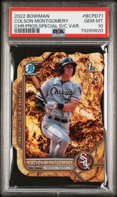 COLSON MONTGOMERY2022 BOWMAN PROSPECTOR’S SPECIAL DIE CUT /49 PSA GEM ...