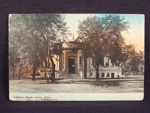 IA Eagle Grove Library Vintage Postcard | eBay