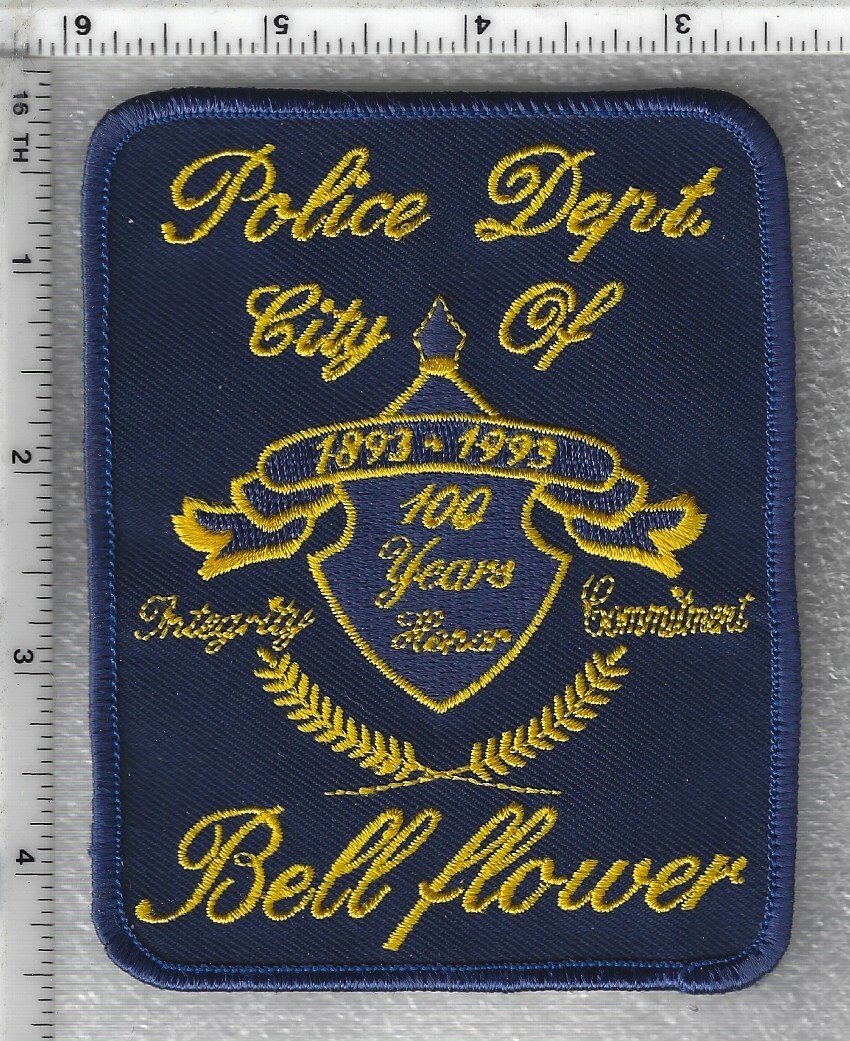 Bellflower Police (Missouri) Centennial Shoulder Patch 1893-1993 - rare ...