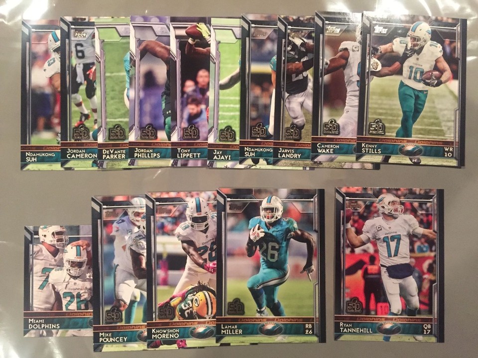 2015 Limited Release Super Bowl 50 Logo Topps Football Card Team Set ...