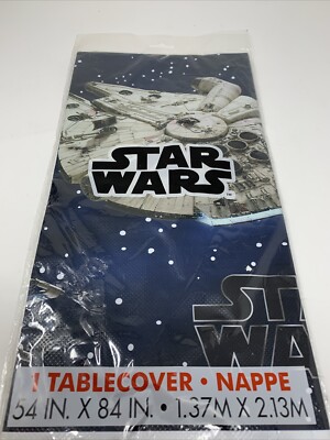 STAR WARS Plastic Party Tablecover Tablecloth 54" x 84" NEW | eBay